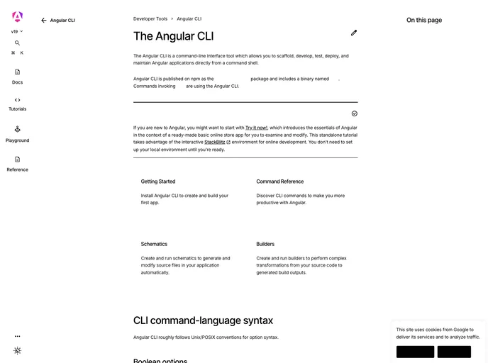 Angular Cli By Angular A Angular Template Built At Lightspeed