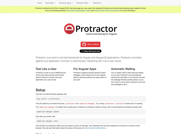 Protractor by Angular - A Angular Template | Built At Lightspeed