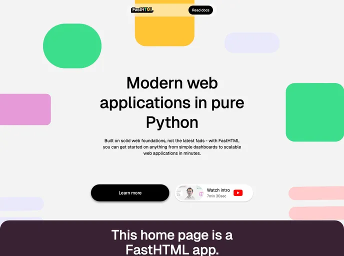 Fasthtml by Answerdotai - A undefined Template | Built At Lightspeed