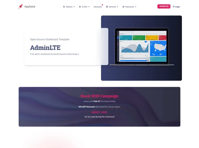 Adminlte by App Generator - A undefined Template | Built At Lightspeed