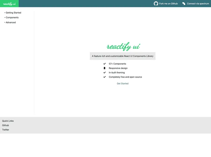Reactify UI by Asterisx - A React Template | Built At Lightspeed