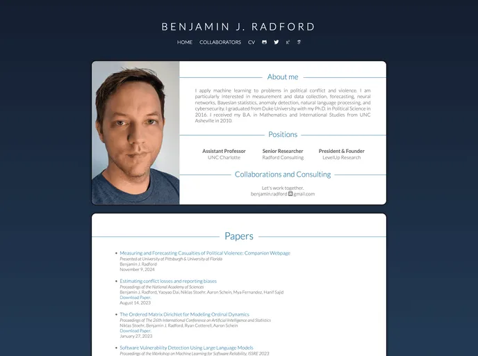 Slate And Simple Jekyll Theme by Benradford - A undefined Template | Built At Lightspeed