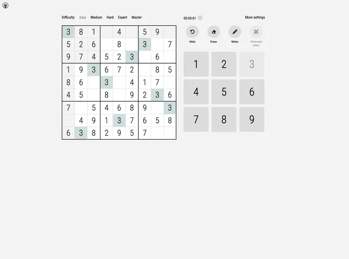 Sudoku by Betofigueiredo - A Svelte Template | Built At Lightspeed