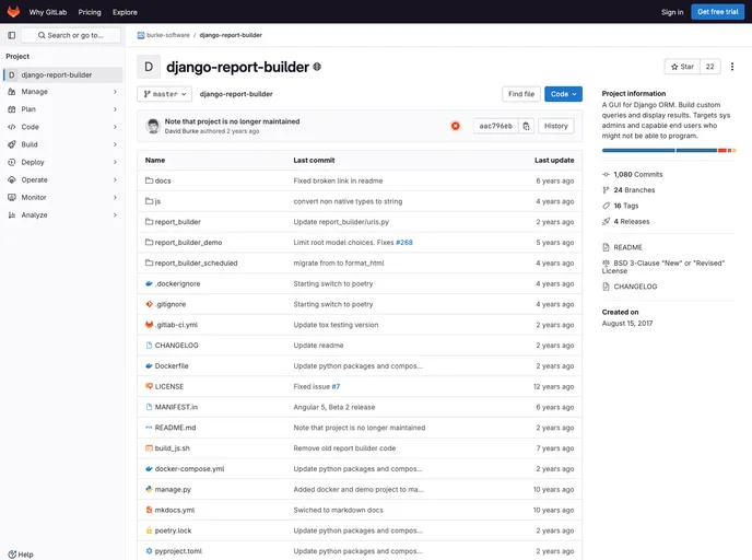Django Report Builder by Burke Software - A undefined Template | Built At Lightspeed