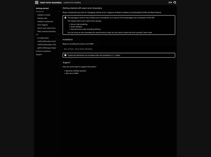 React Error Boundary | Tailwind Resources