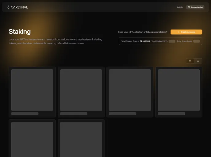 Staking UI by Solana Nft Programs - A Nextjs Template | Built At Lightspeed