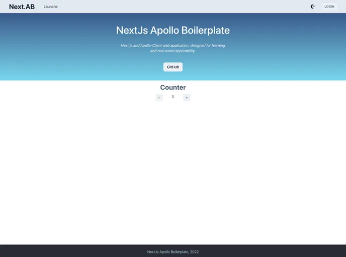 Nextjs Apollo Boilerplate by Caribjin - A Nextjs Template | Built At Lightspeed
