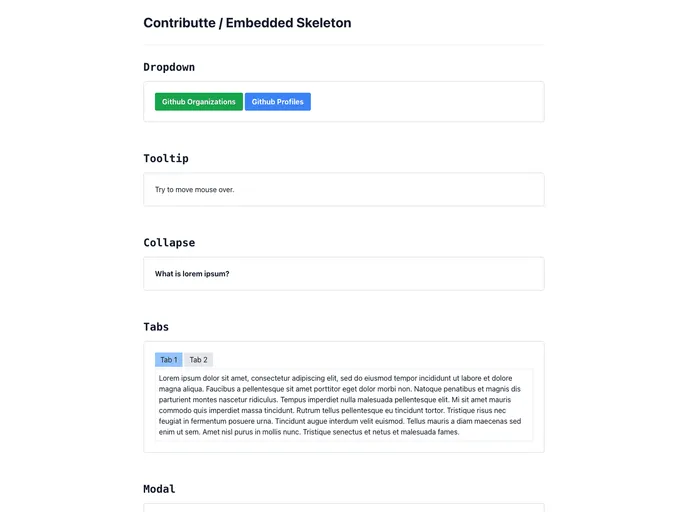 Embedded Skeleton by Contributte - A undefined Template | Built At Lightspeed