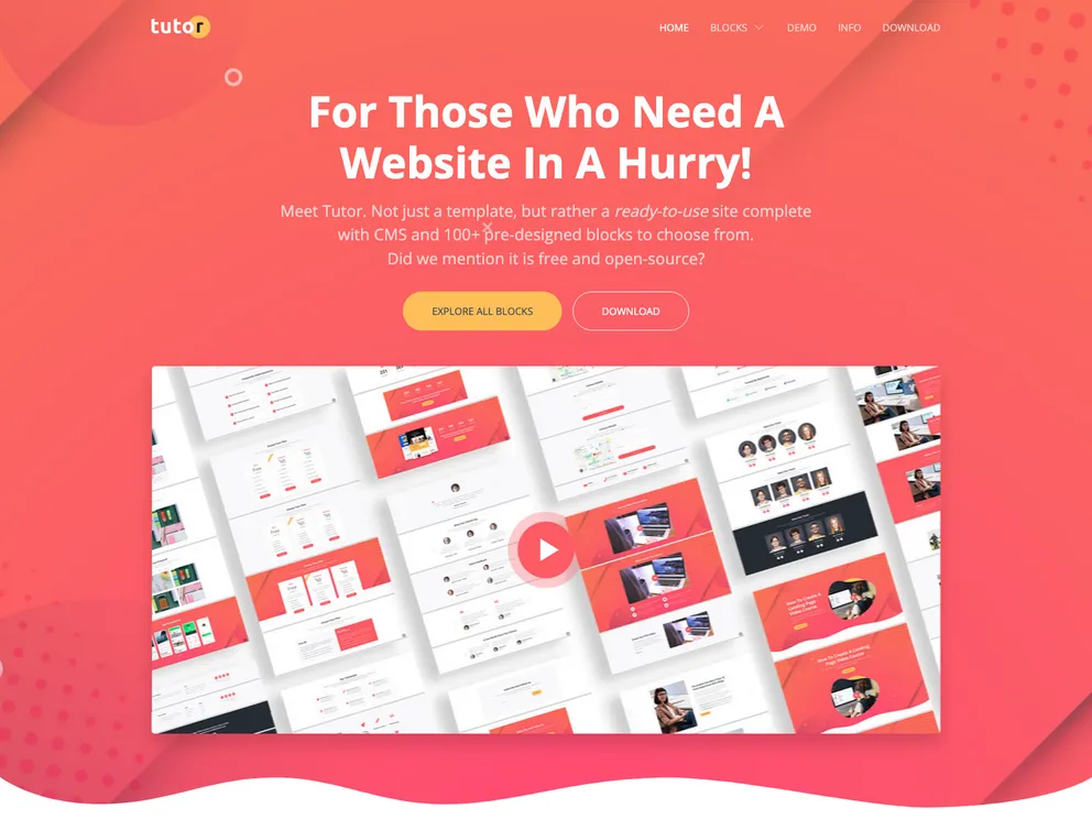 Tutor by Couchcms - A undefined Template | Built At Lightspeed