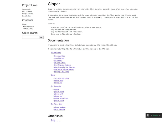 Ginpar by Davidomarf - A undefined Template | Built At Lightspeed