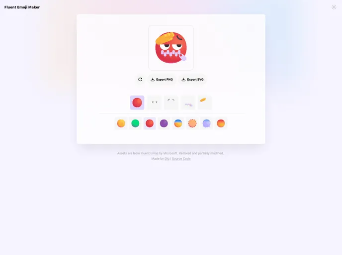 Fluent Emoji Maker by Ddiu8081 - A Solid Template | Built At Lightspeed