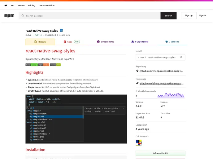 React Native Swag Styles By Ef Eng A Undefined Template Built At Lightspeed