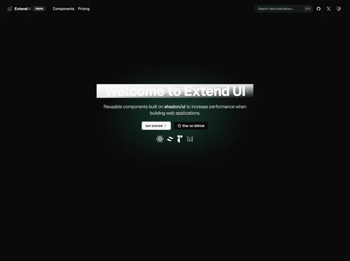 Extendui by Extendui - A undefined Template | Built At Lightspeed