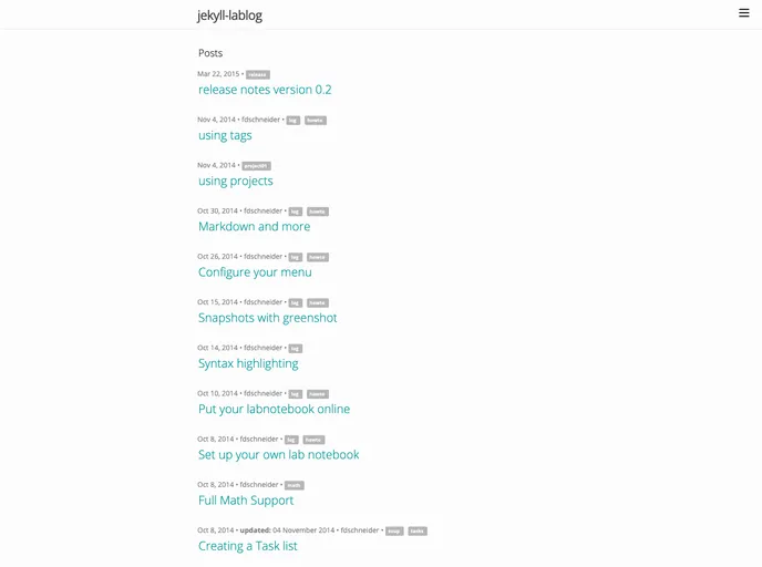 Jekyll Lablog by Fdschneider - A undefined Template | Built At Lightspeed