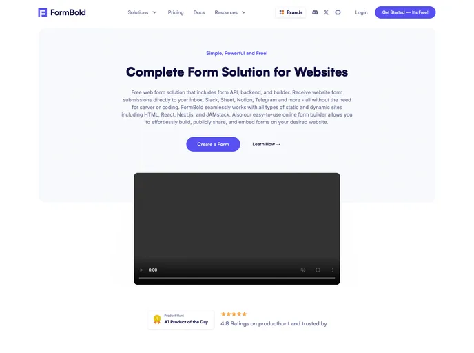 Tailwind Forms by Formbold - A undefined Template | Built At Lightspeed