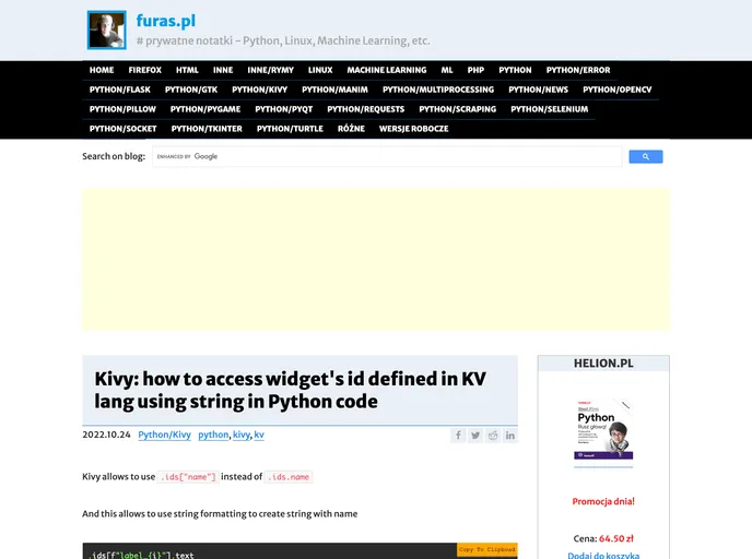 Python Examples by Furas - A Flask Template | Built At Lightspeed