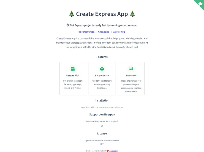 Create Express App By Getspooky A Undefined Template Built At Lightspeed
