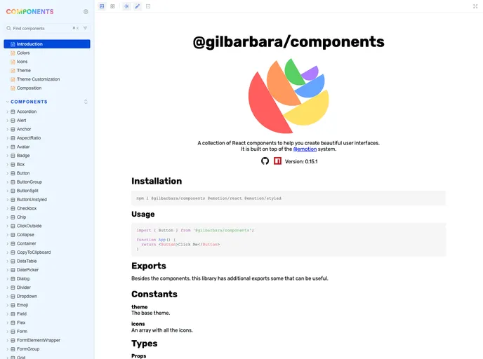 Components by Gilbarbara - A React Template | Built At Lightspeed