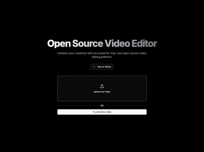 Nextjs Video Editor By Govind783 A Undefined Template Built At