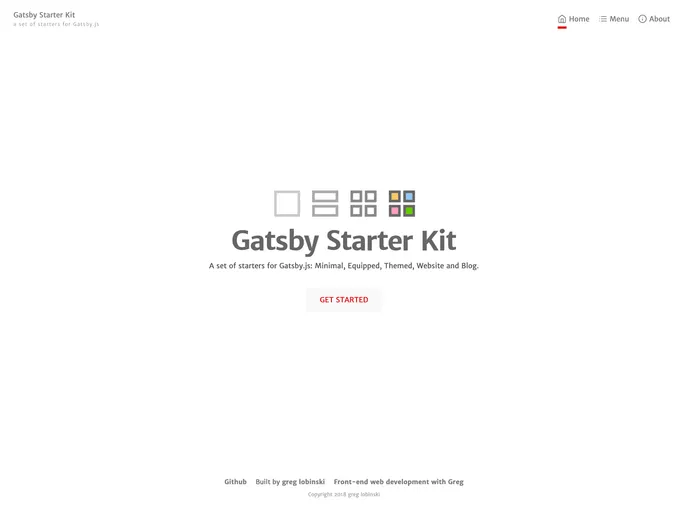 Gatsby Starter Kit Docs by Greglobinski - A Gatsby Template | Built At Lightspeed