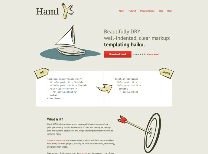 Haml by Haml - A undefined Template | Built At Lightspeed