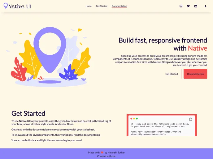 Native Ui Library By Hinanshisuthar A Undefined Template Built At Lightspeed