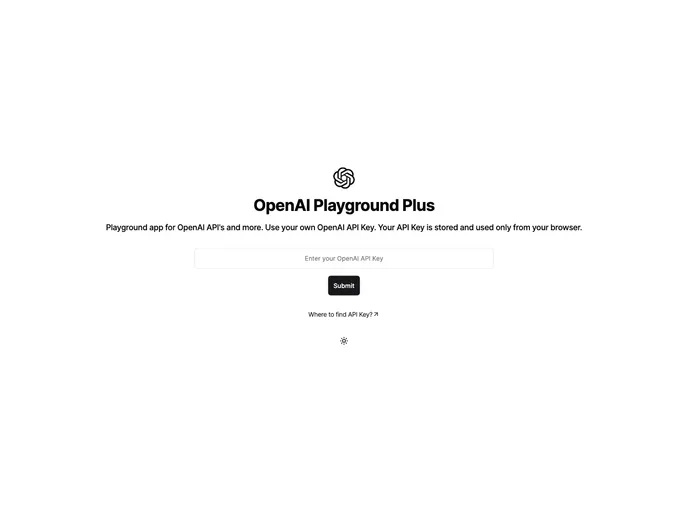 Openai Playground Plus by Hkurma - A undefined Template | Built At Lightspeed