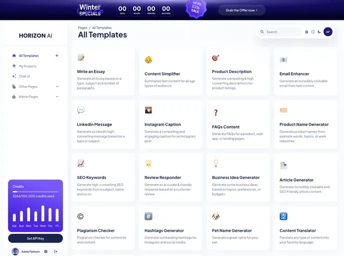 Horizon Ai Template Pro by Horizon Ui - A React Template | Built At Lightspeed
