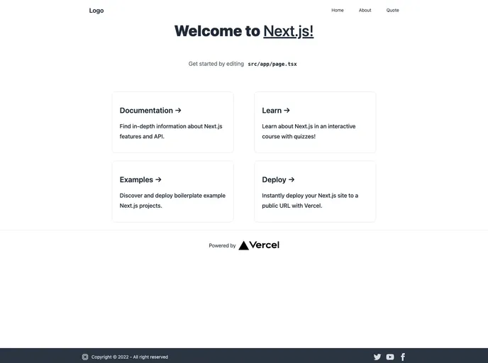 Nextjs Tailwind Template By Howard86 A Nextjs Template Built At
