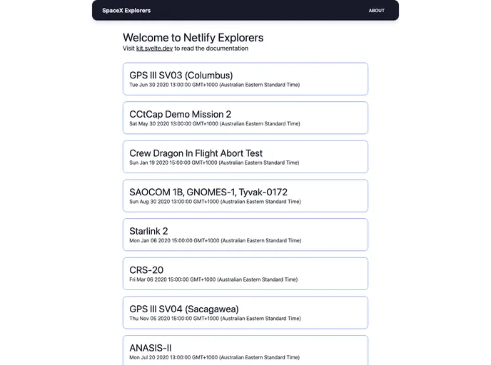 Sveltekit Hygraph Spacex Starter by Hygraph - A Svelte Template | Built At Lightspeed