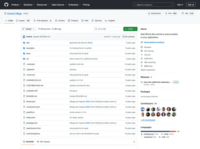 Jquery Atwho Rails by Ichord - A undefined Template | Built At Lightspeed