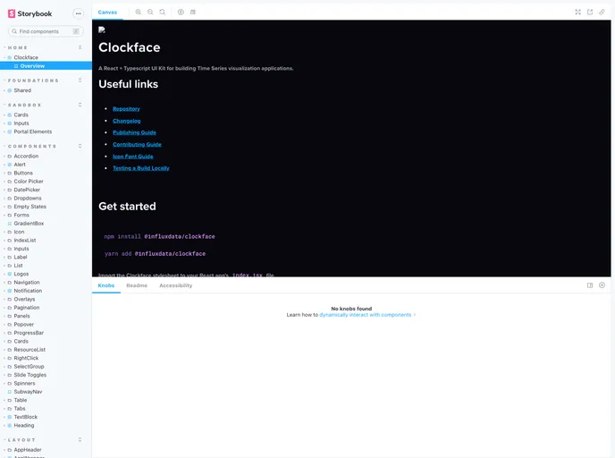 Clockface by Influxdata - A React Template | Built At Lightspeed