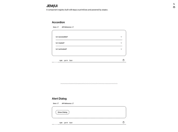 Jem UI by Jacksonmills - A undefined Template | Built At Lightspeed