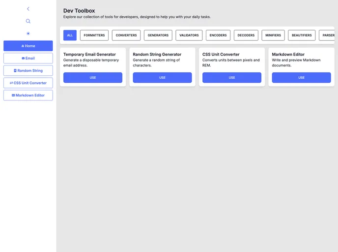 Devtoolbox by Jcanotorr06 - A Nextjs Template | Built At Lightspeed