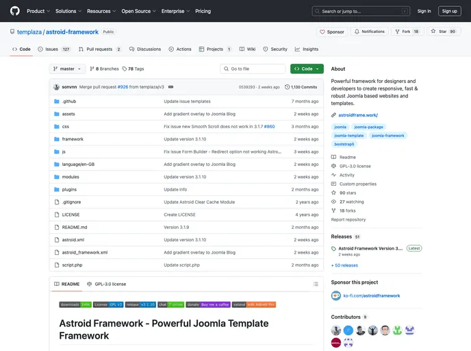 Astroid Framework By Joomdev A Undefined Template Built At Lightspeed