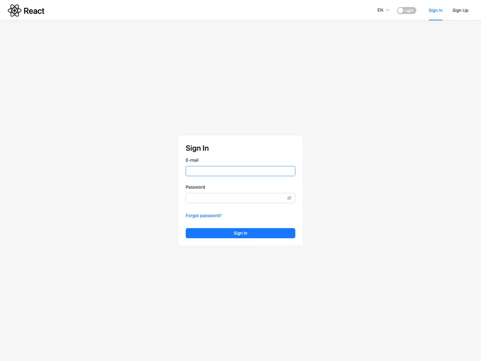 React Starter by Kamahl19 - A React Template | Built At Lightspeed