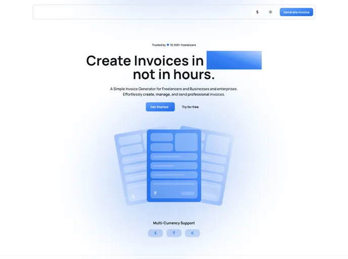 Invoicen by Keizerworks - A undefined Template | Built At Lightspeed