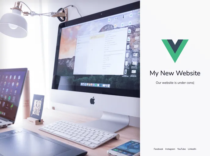 Coming Soon Template Vuejs By Kgkanatsios A Vue Template Built At