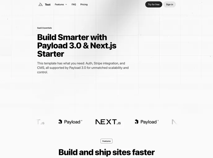 Payload.3.0.Starter by Livog - A Nextjs Template | Built At Lightspeed