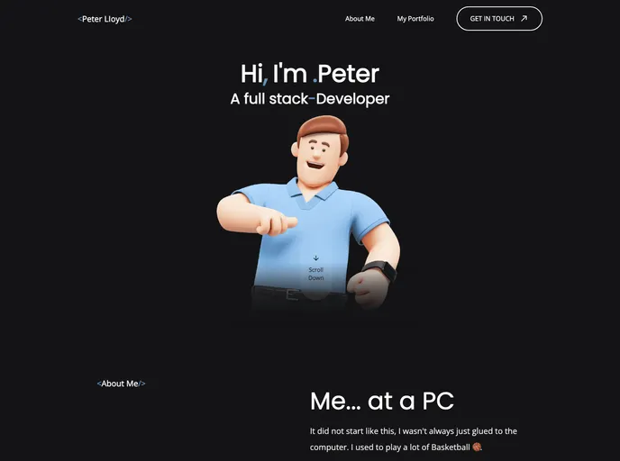 Portfolio Template by Lloyd December - A React Template | Built At ...
