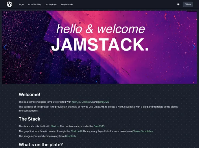 Next Datocms Template By Lorezz A Nextjs Template Built At Lightspeed