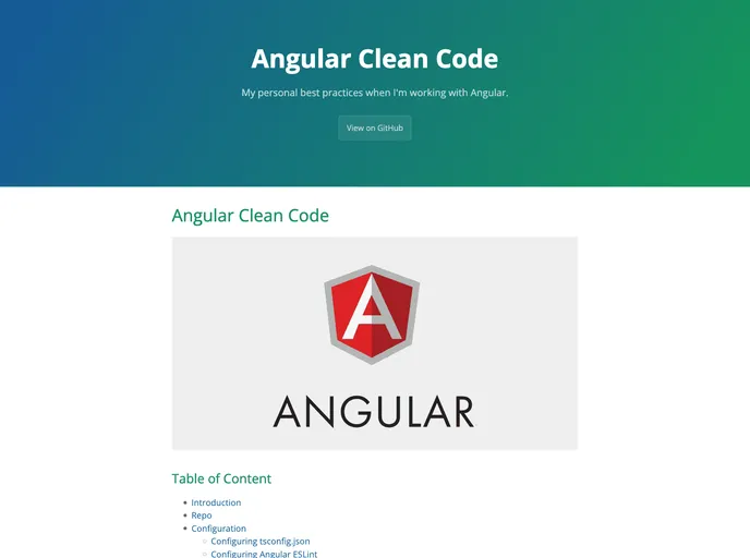 Angular Clean Code by Lubkokuzenko - A Angular Template | Built At Lightspeed