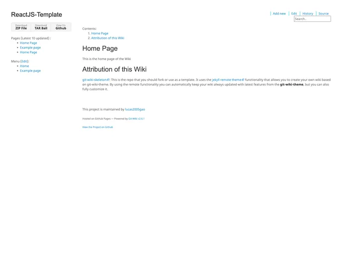 Reactjs Template By Lucas2005gao A Undefined Template Built At
