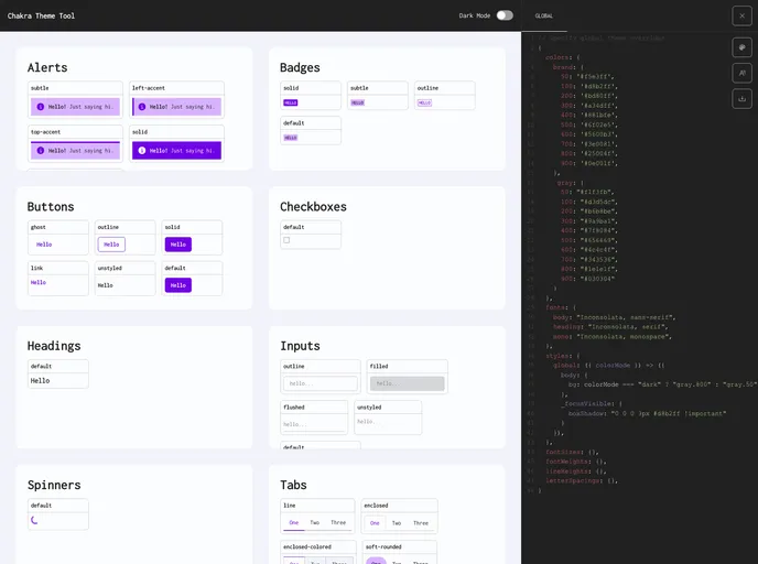 Chakra Theme Tool by Malerba118 - A React Template | Built At Lightspeed