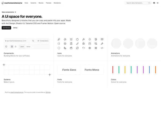 UI by Manfromexistence - A undefined Template | Built At Lightspeed