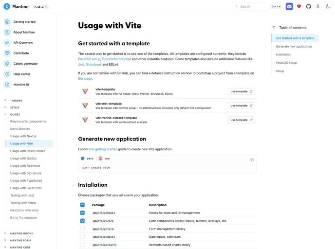 Vite Min Template by Mantinedev - A React Template | Built At Lightspeed