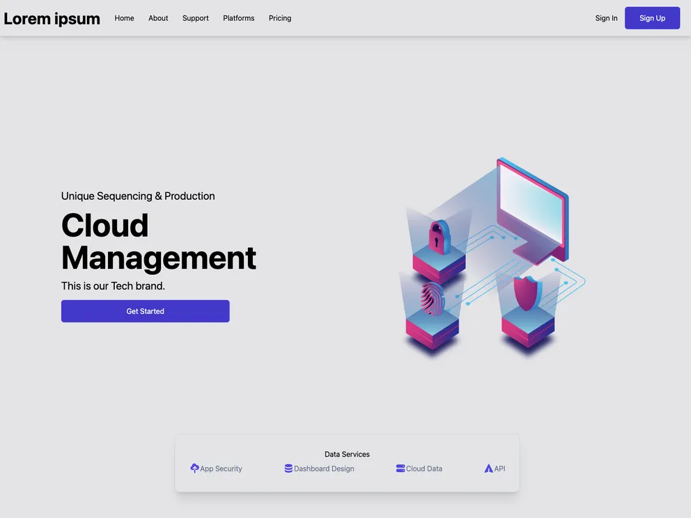 Cloud Landing Page by Milliorn - A React Template | Built At Lightspeed