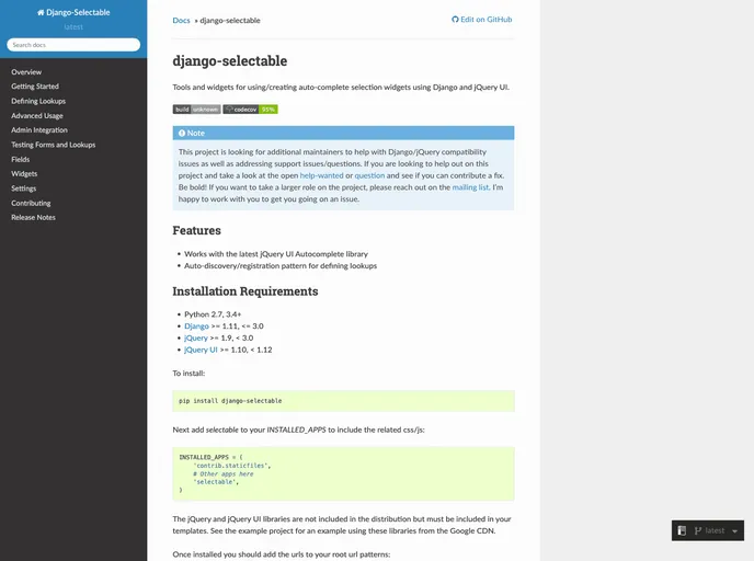 Django Selectable By Mlavin A Undefined Template Built At Lightspeed 5678