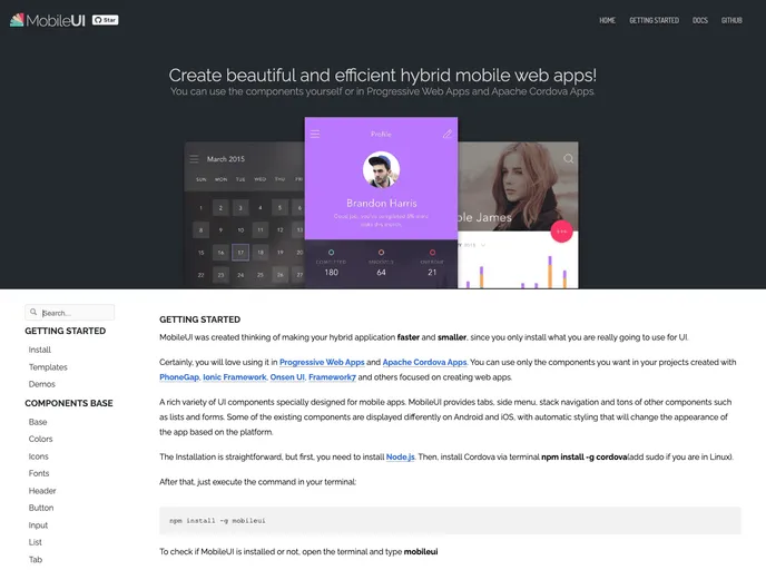 Components by Mobileui - A undefined Template | Built At Lightspeed