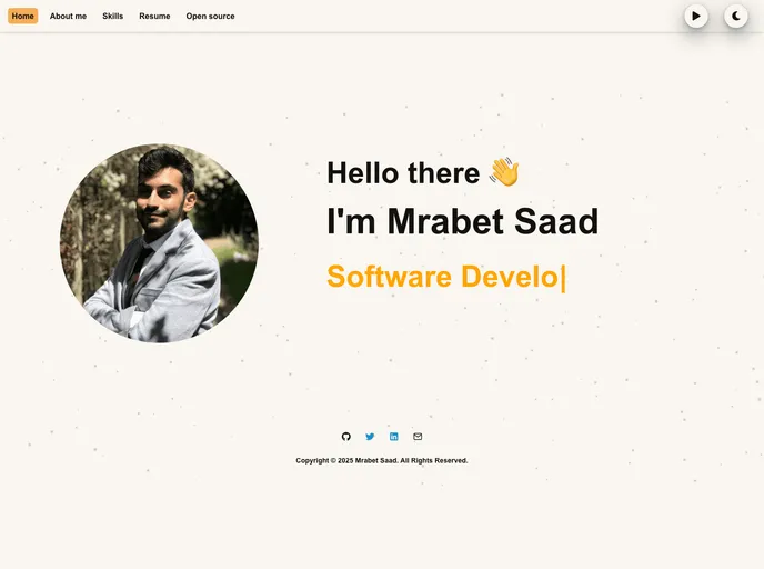Reactjs Portfolio By Na0495 A React Template Built At Lightspeed 3500